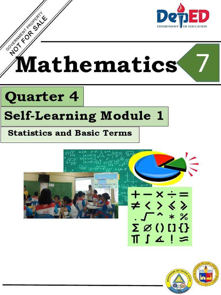 Mathematics: Quarter 4 | PDF | Sampling (Statistics) | Statistics