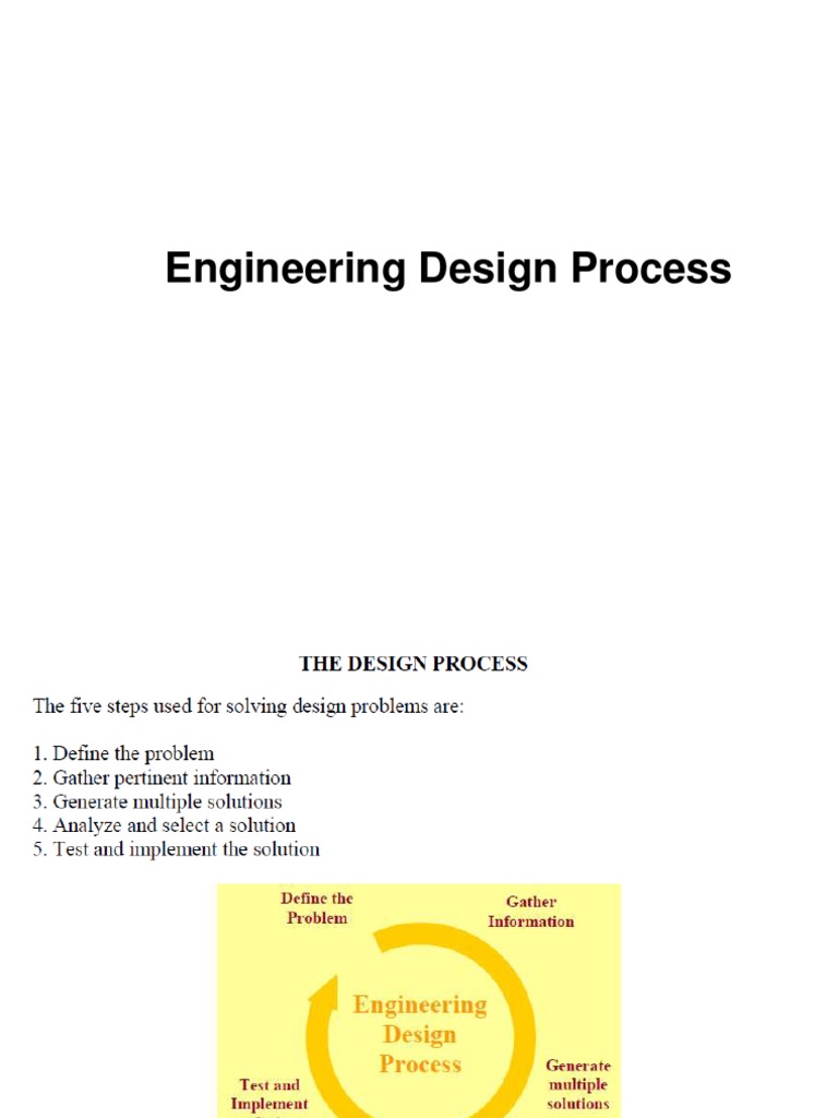 Engineering Design Process | PDF | Engineering Design Process | Design