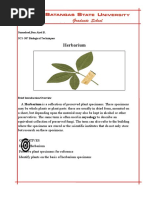 Voucher Specimens in Herbarium Preparation | PDF | Botany
