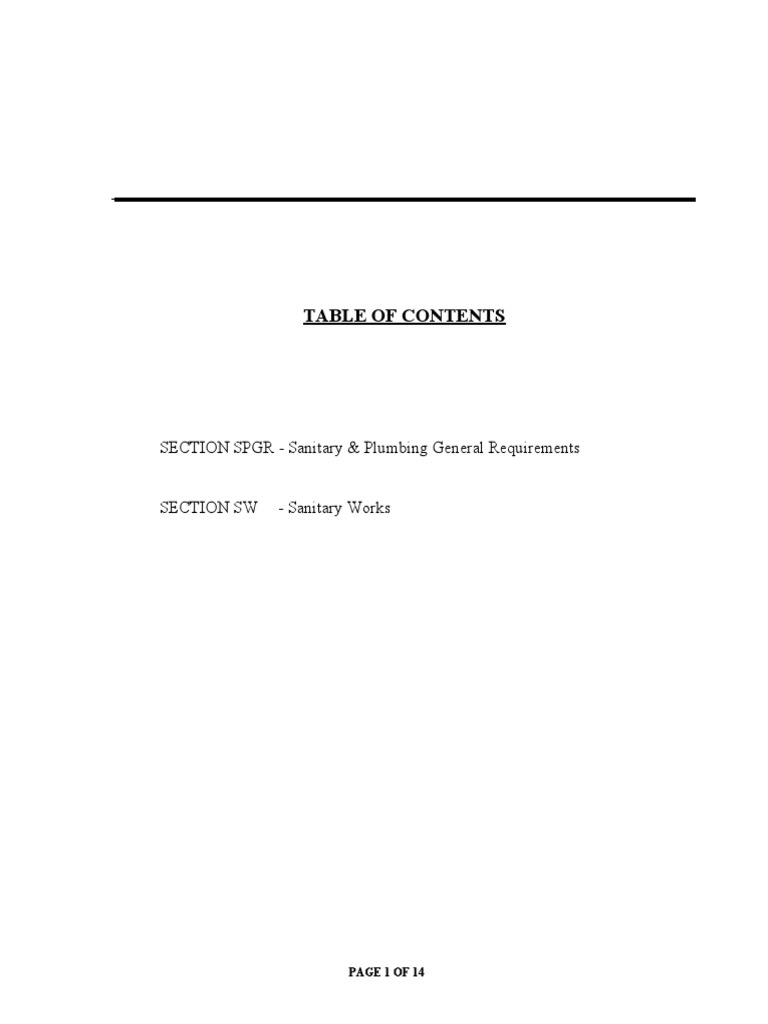 Sanitary Specifications - RD | PDF | Specification (Technical Standard) | Valve