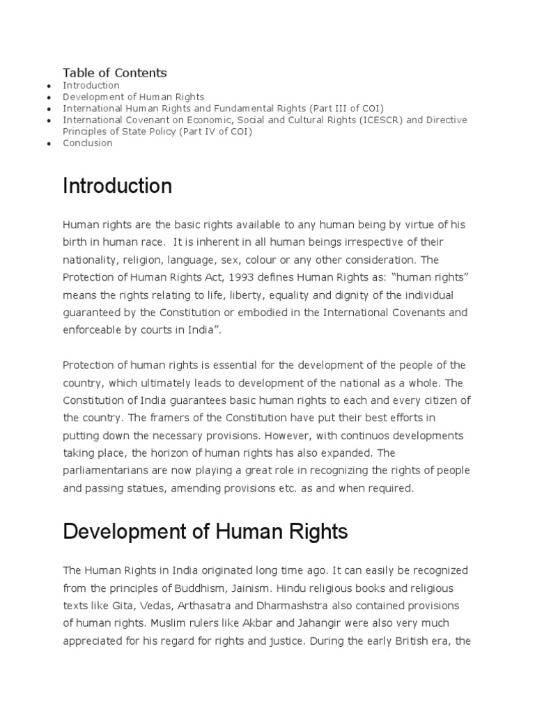 International Bill of Rights | PDF | Human Rights | European Convention ...