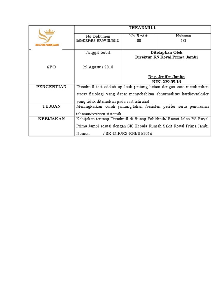 Spo Treadmill | PDF | Teknologi & Rekayasa