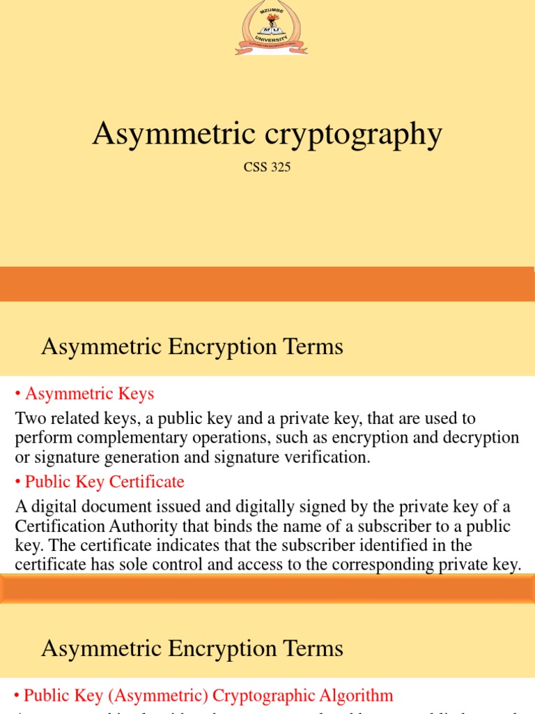 Asymmetric Cryptography Overview | PDF | Key (Cryptography) | Public ...