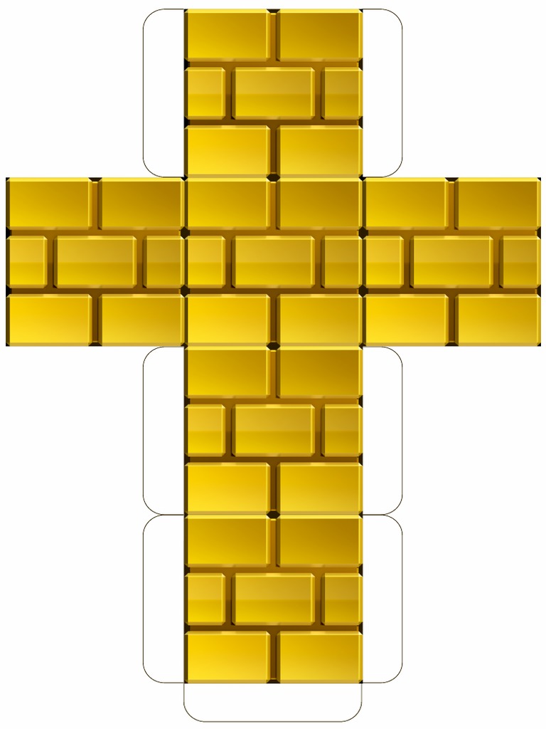 Mario Gold Brick Block Template | PDF