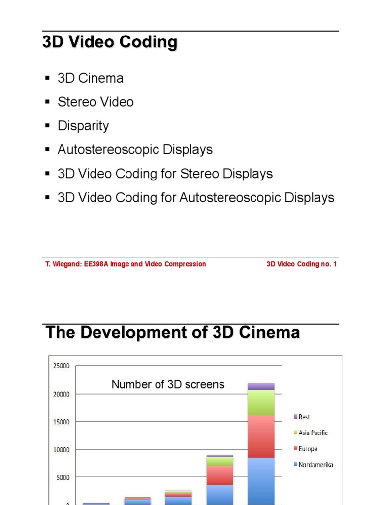 EE398a 3DVideoCoding 2012 | PDF | Stereoscopy | Data Compression