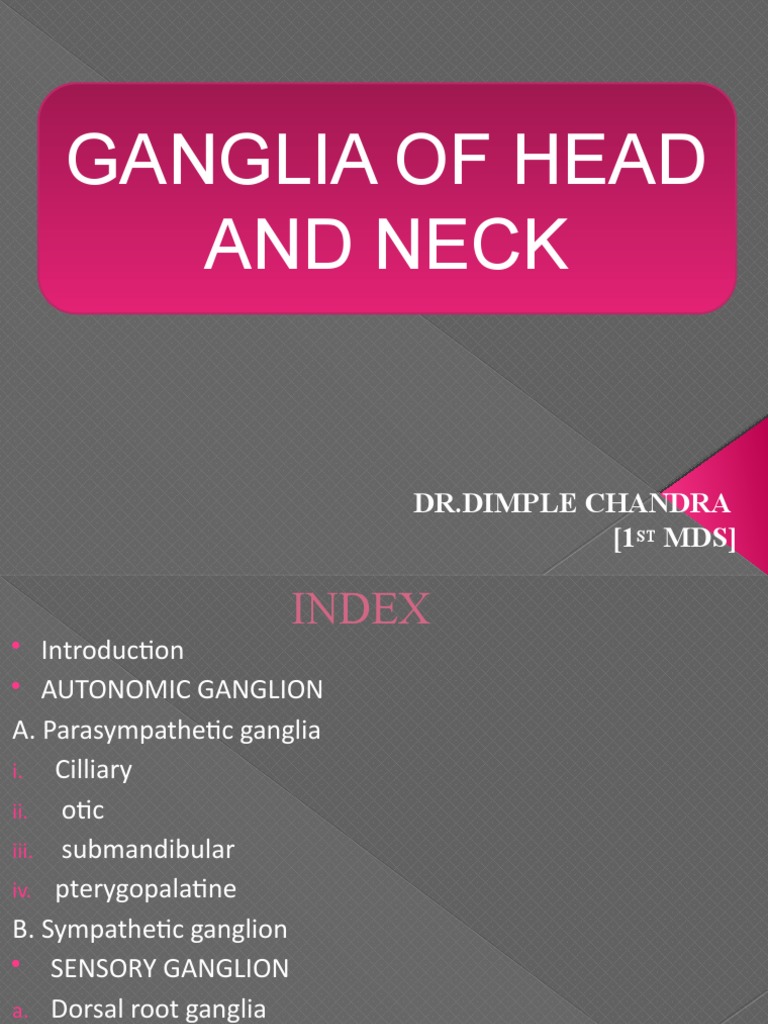 Seminar - Ganglia of Head & Neck 27-05-2020 | PDF | Common Carotid ...