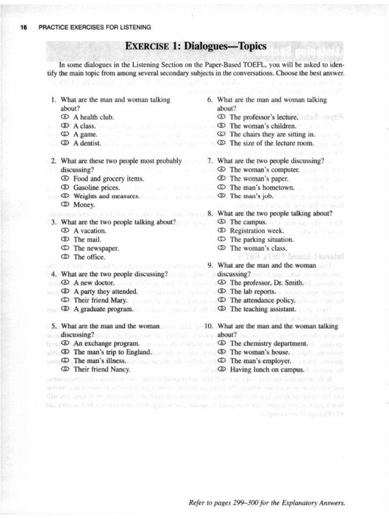 Listening Practice - Part A | PDF