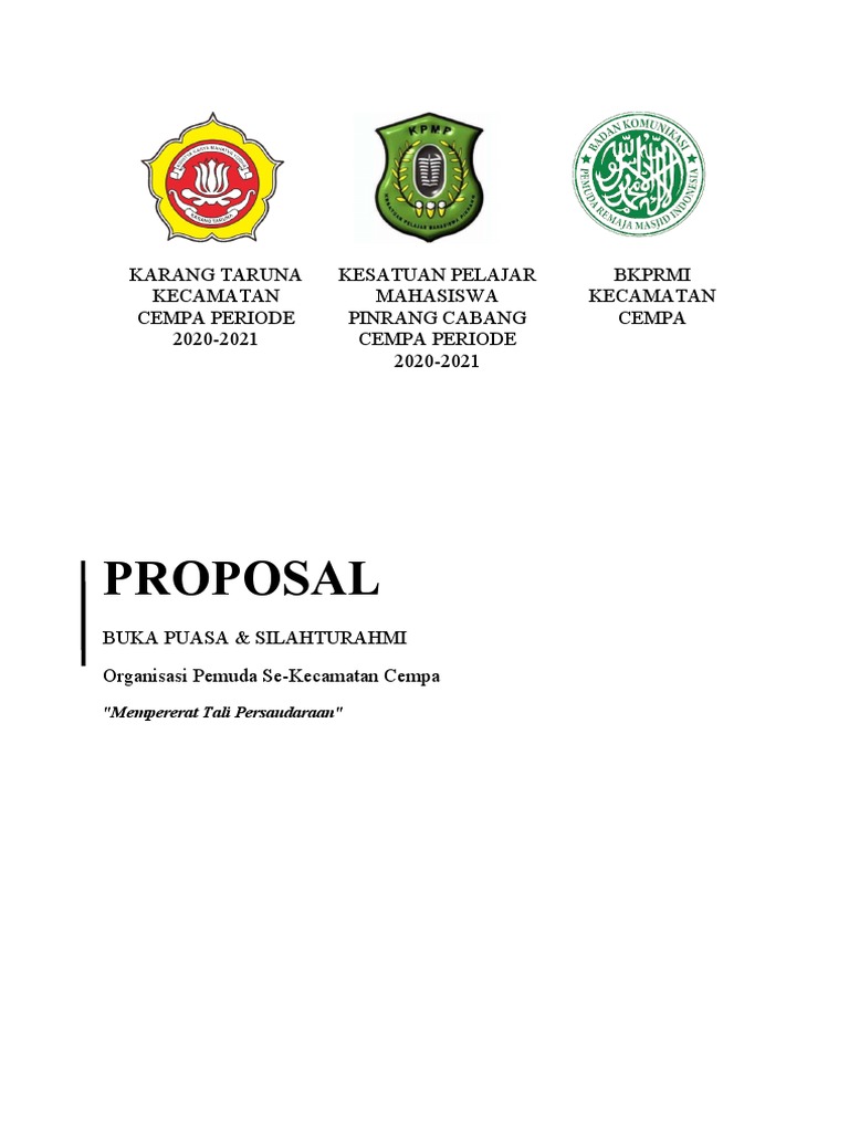 Proposal Buka Puasa & Silahturahmi KPMP | PDF