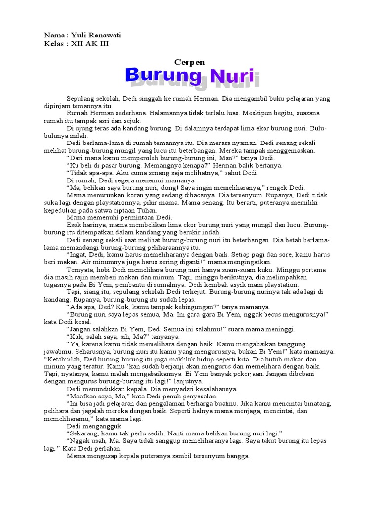 Burung Nuri | PDF