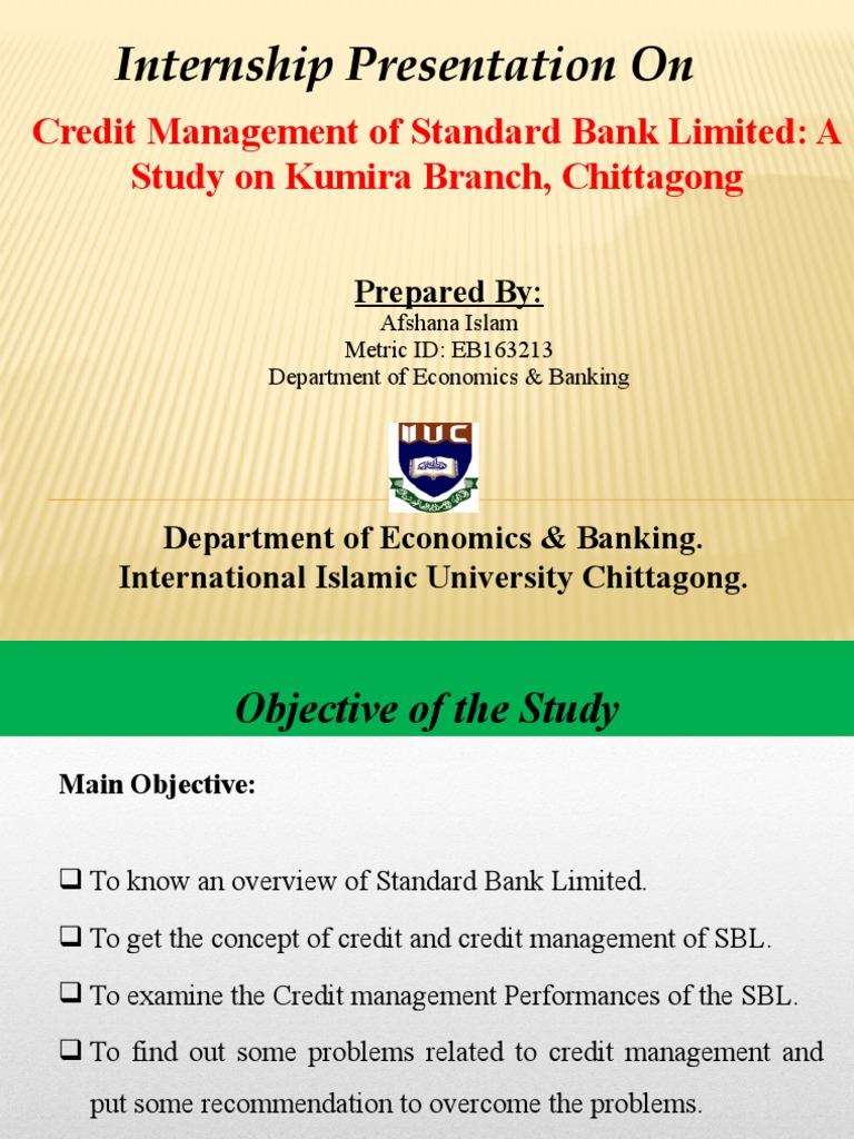 Internship Presentation File | PDF | Banks | Loans