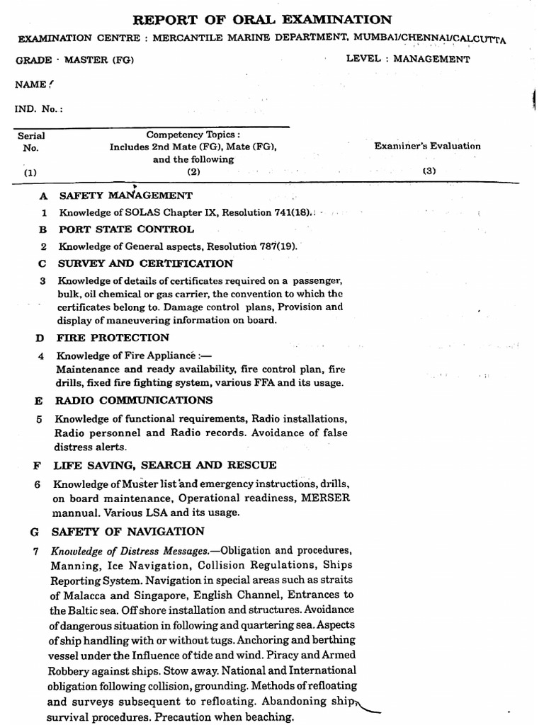 ASM Orals Syllabus | PDF