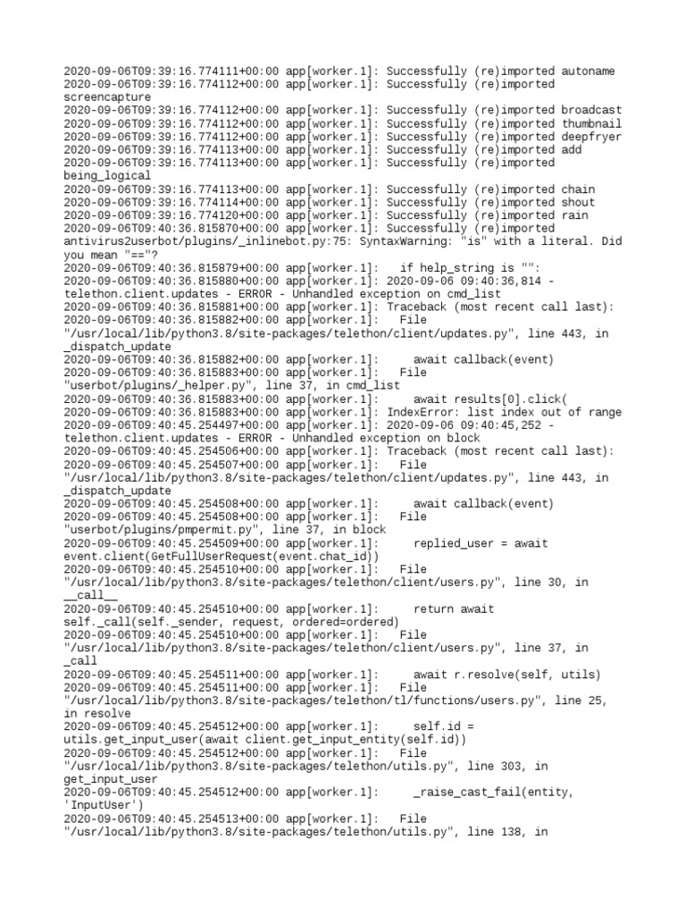 Appbotname Friday Logs | PDF | Software Development | Computing