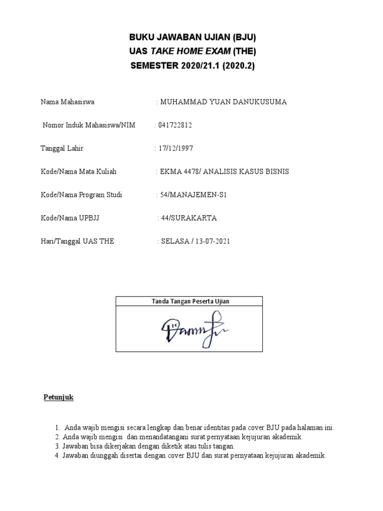 File Bju No 2&3 AKB MENTAHAN | PDF