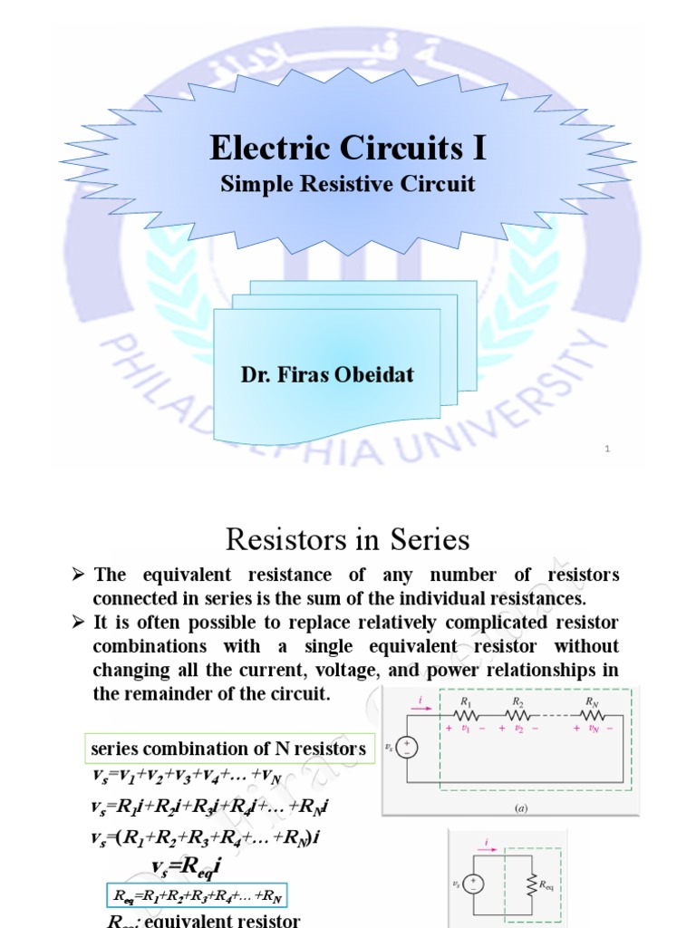 Electric Circuits I: Simple Resistive Circuit | PDF | Electrical ...
