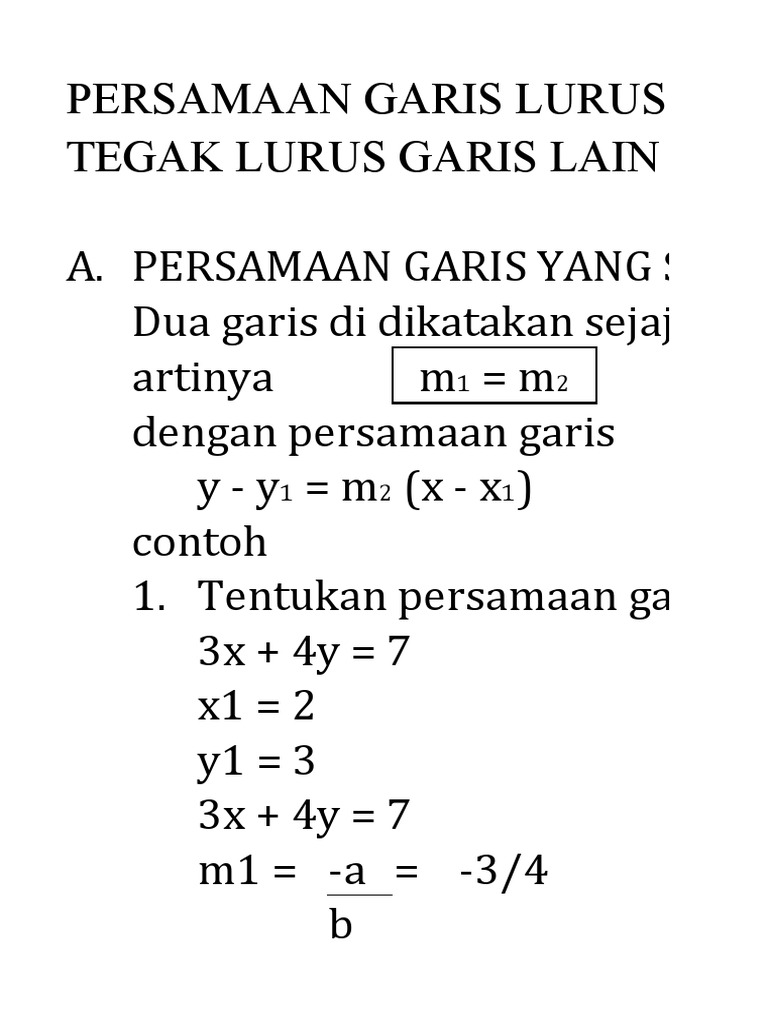 Persamaan Garis Lurus BAB 4 PERSAMAAN GARIS LURUS.ppt