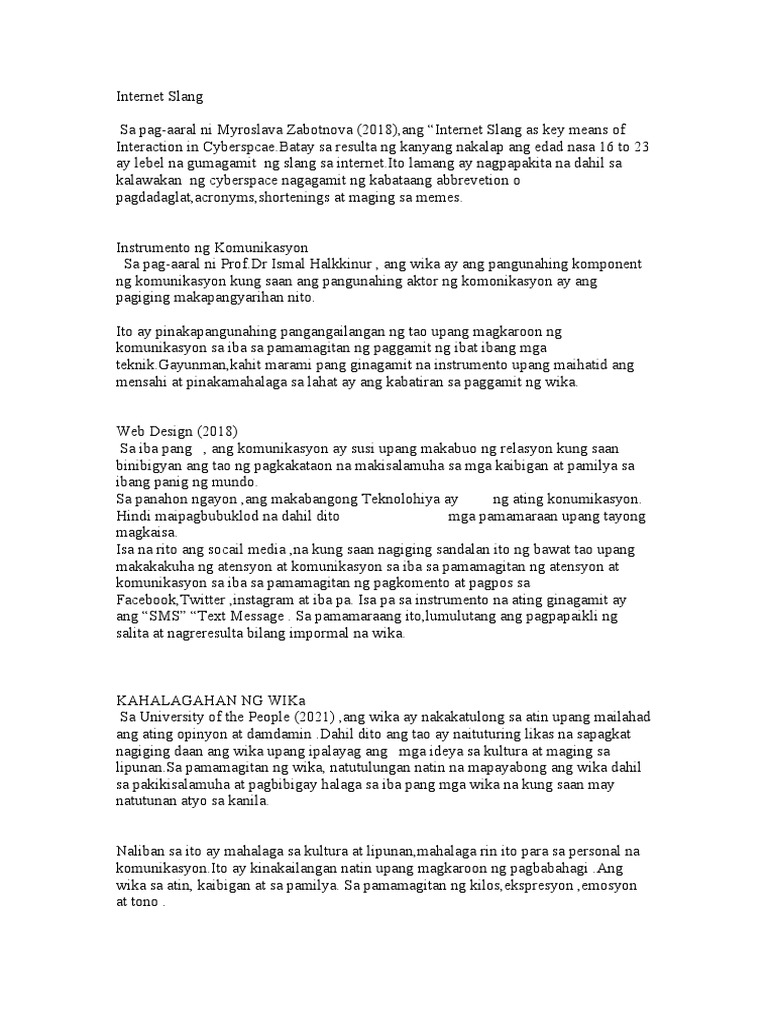 Internet Slang | PDF