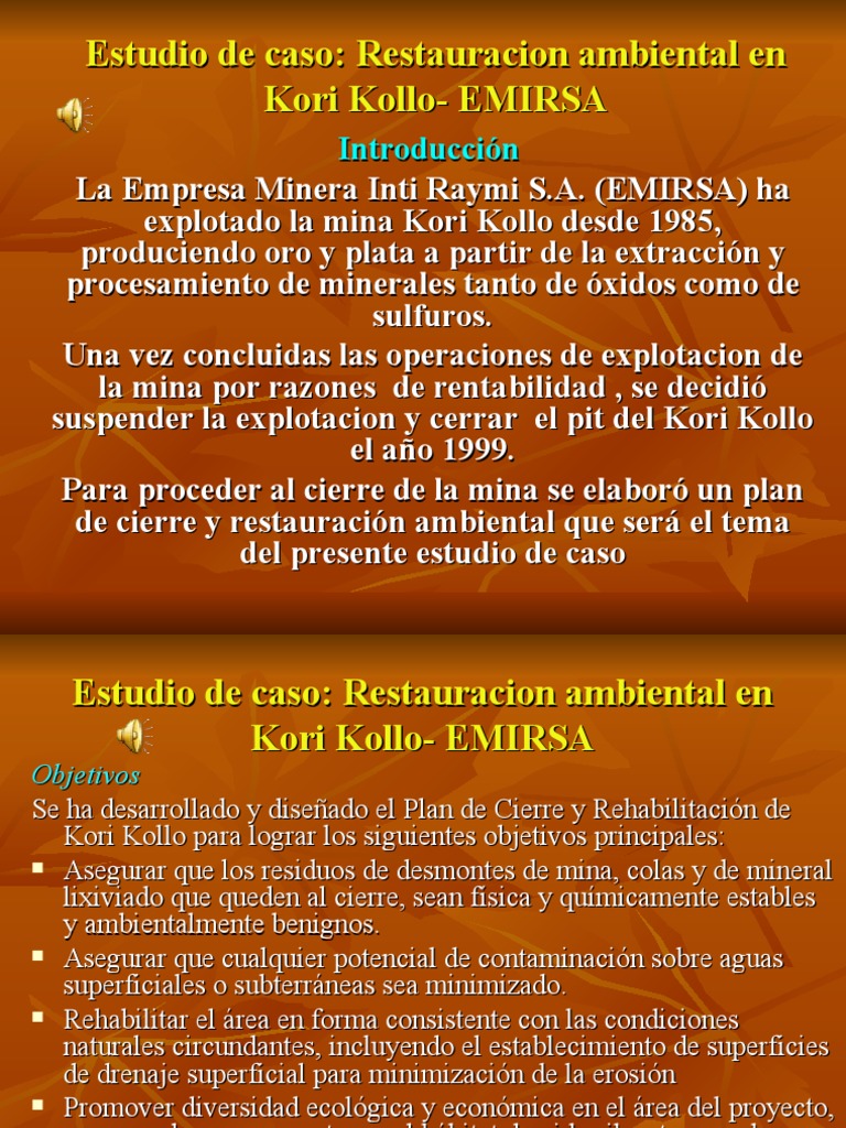 Estudio de Caso Kori Kollo | PDF | Minería | Naturaleza