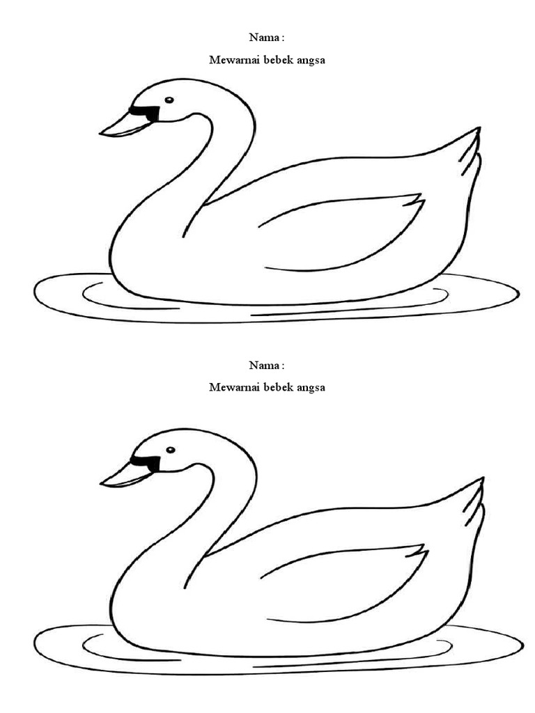 Mewarnai Bebek Angsa | PDF