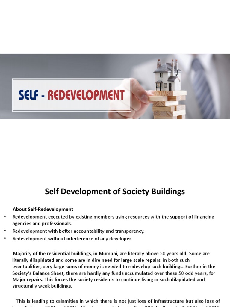 Presentation On Self Redevelopment | PDF | Interest | Economies
