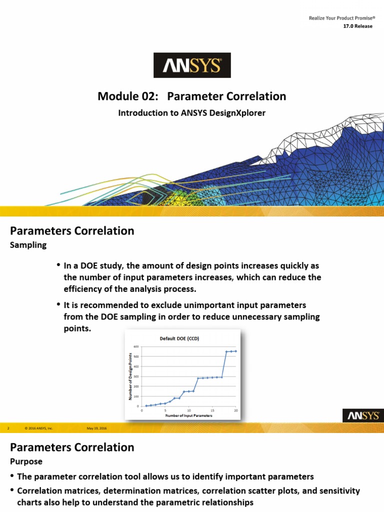 DesignXplorer 17.0 M02 Parameter Correlation | PDF | Sensitivity Analysis | Correlation And ...