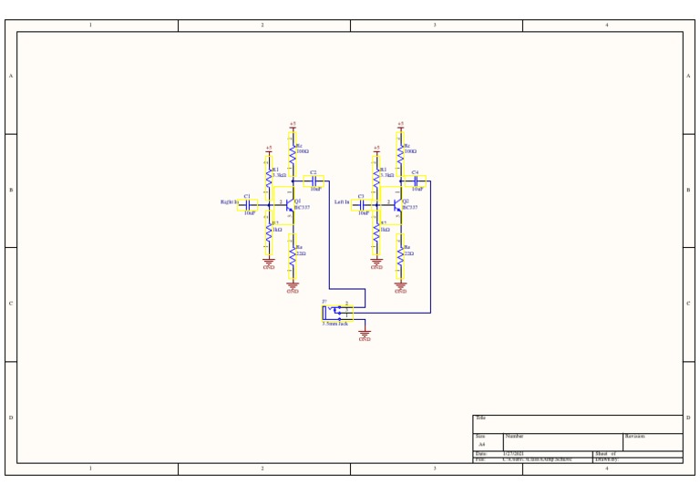 Class A Amp Schematic 1 | PDF