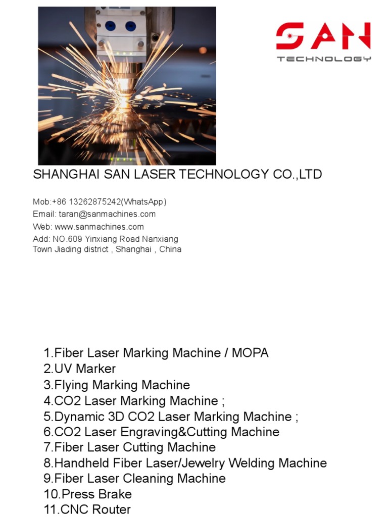 Shanghai San Laser Technology Co.,Ltd | PDF