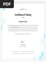 Programming With Python Training - Certificate of Completion | PDF