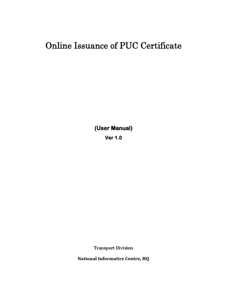 PUC UserManual | PDF | Login | Password