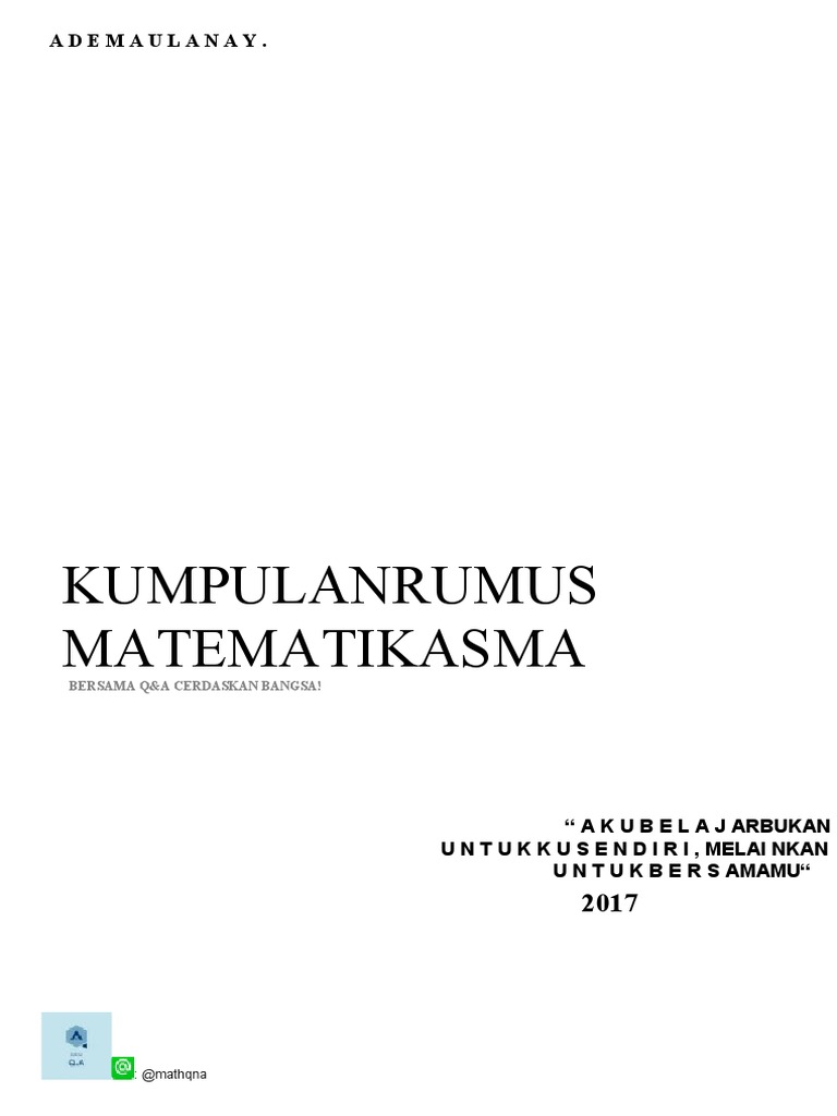 Rumus MTK | PDF