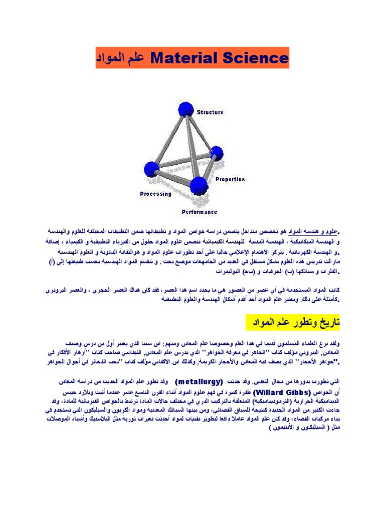 علم المواد Material Science | PDF