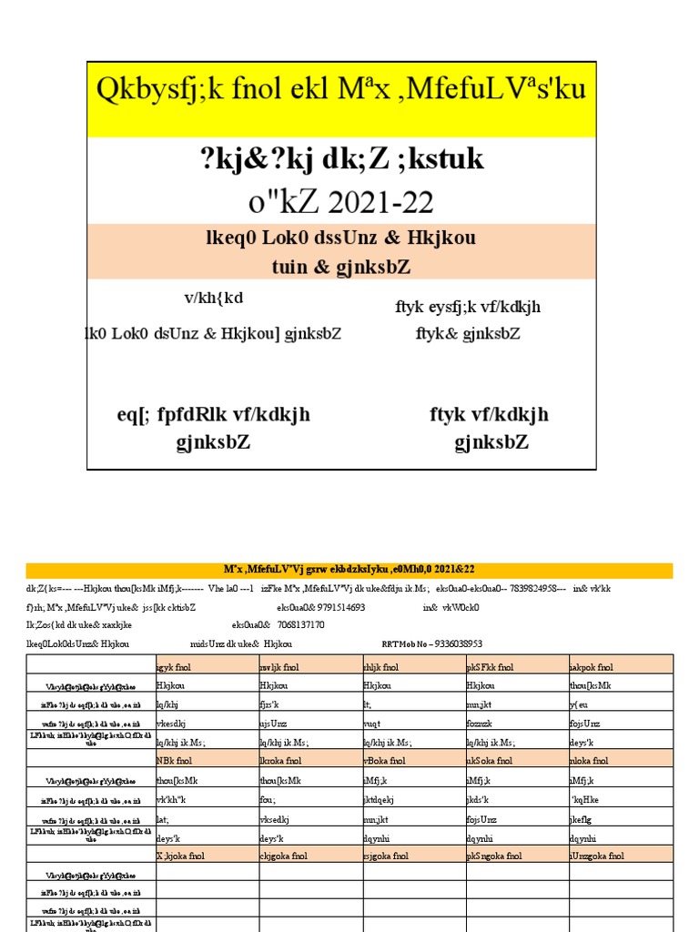 Fileriya Microplan 2021-22 | PDF