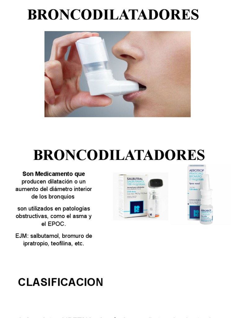 Exposicion Broncodilatadores | PDF