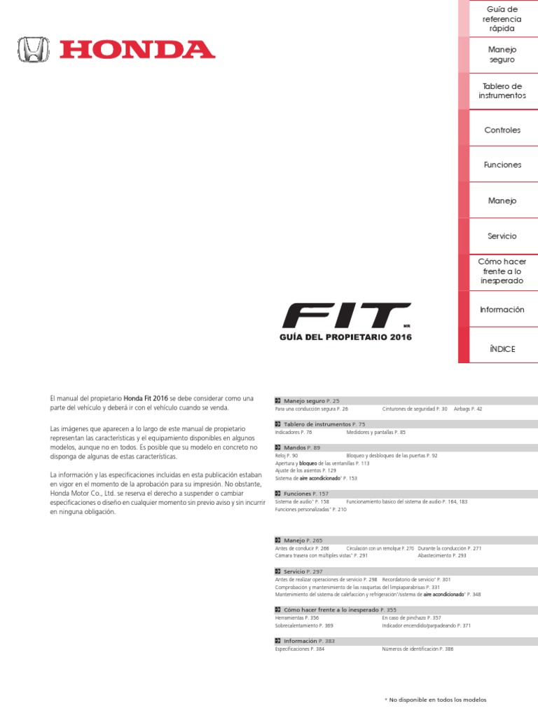 FIT Manual | PDF | Transmisión automática | Partes de vehículo