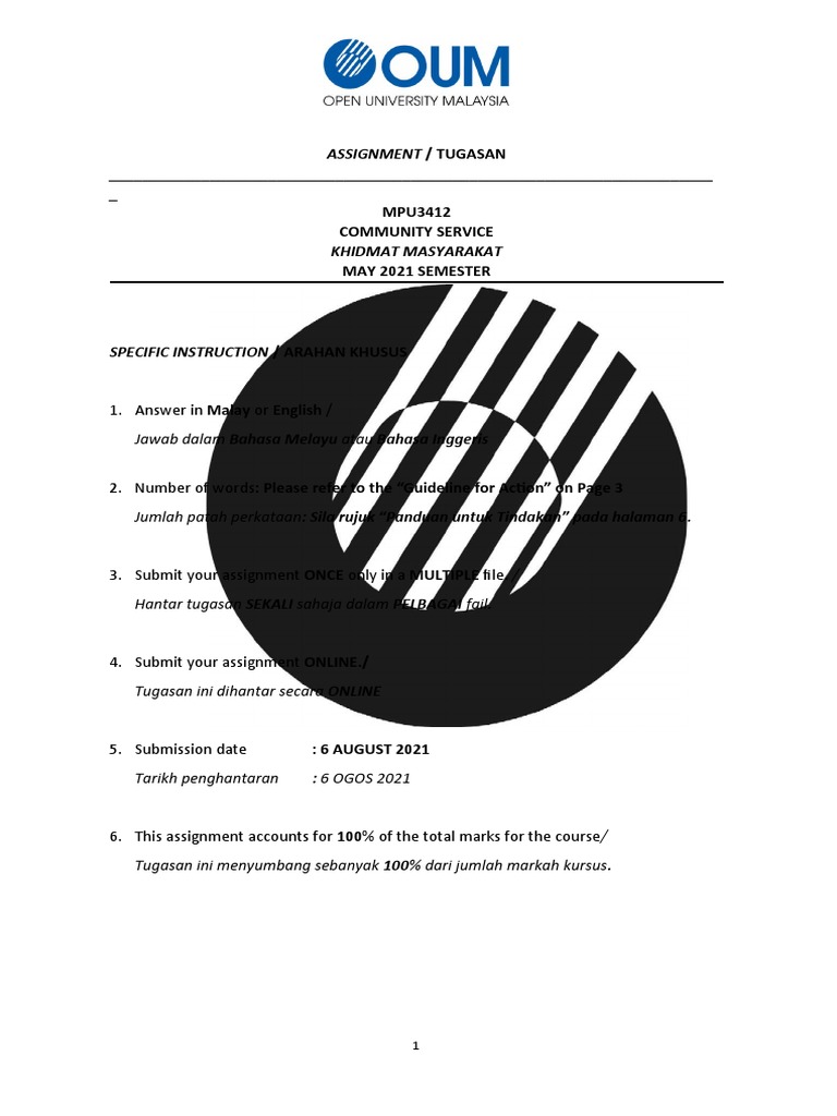 Assignment / Tugasan | PDF