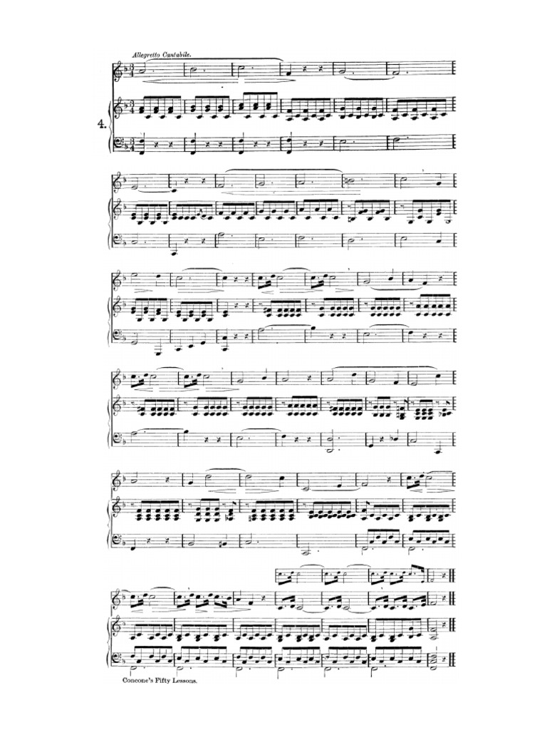 Concone 50 Op. 9-N°4 | PDF