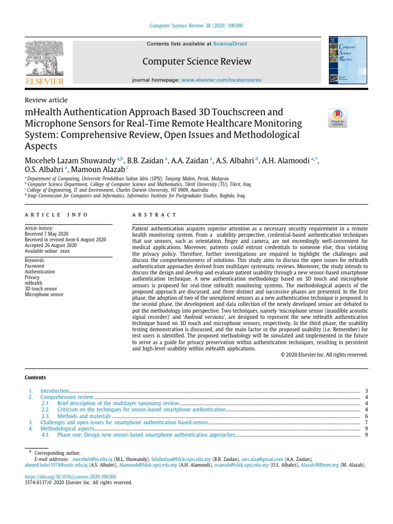 Computer Science Review | PDF | Authentication | Android (Operating System)
