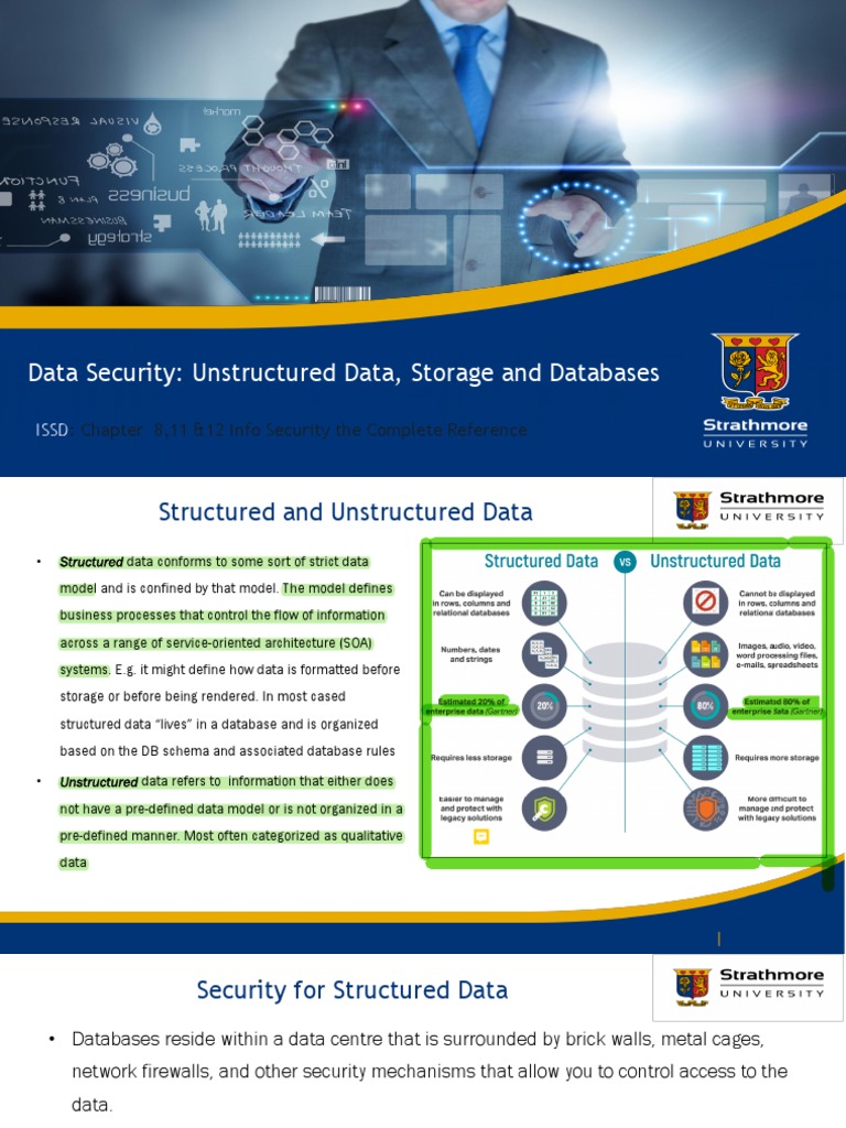 Data Security - Unstructured Data, Storage and Databases | PDF ...