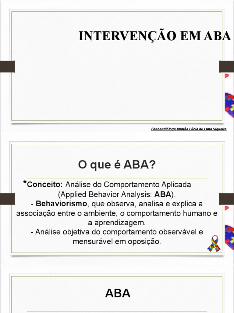 O Que É ABA (Salvo Automaticamente) | PDF | Aprendizado | Reforço
