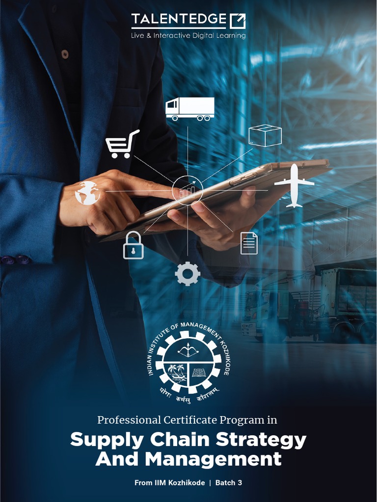 Supply Chain Strategy and Management: Professional Certificate Program ...
