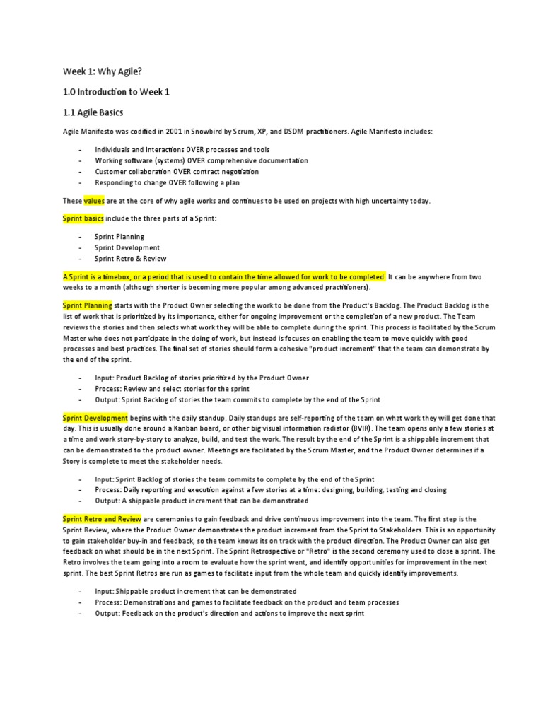Agile Project Management Fundamentals | PDF | Scrum (Software ...