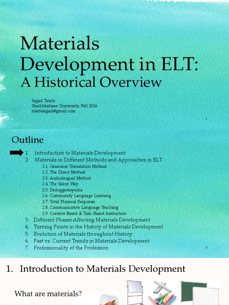 Materials Development in ELT:: A Historical Overview | PDF | Language ...