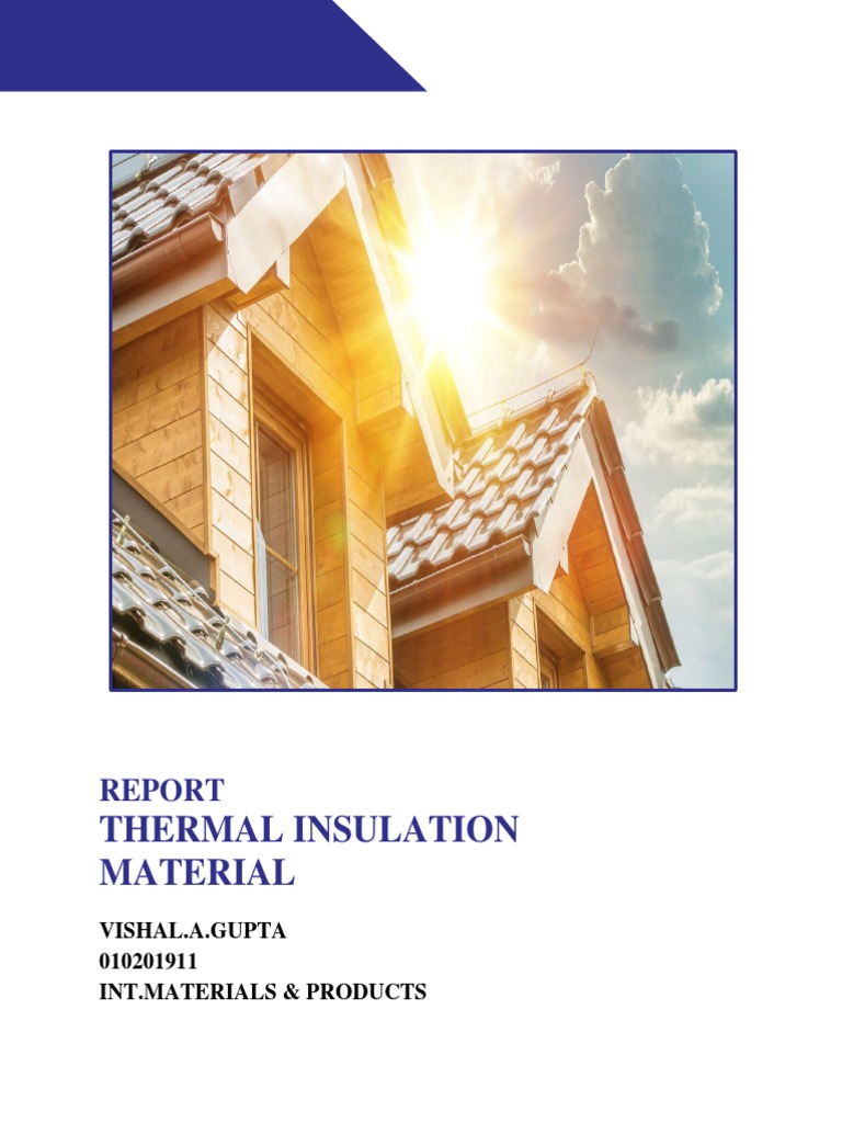 Thermal Insulation Materials | PDF | Epoxy | Silicon Dioxide