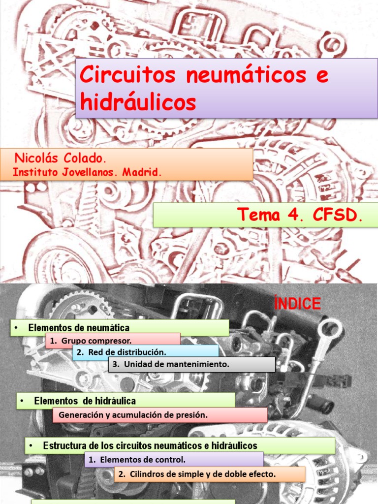 04 Elementos y Circuitos de Neumatica e Hidraulica | PDF | Neumática ...
