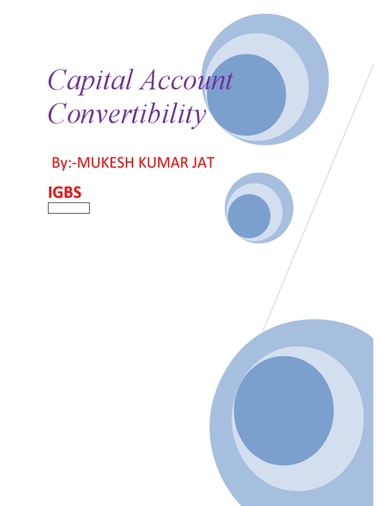 Capital Account Convertibility | PDF | Derivative (Finance) | Capital ...