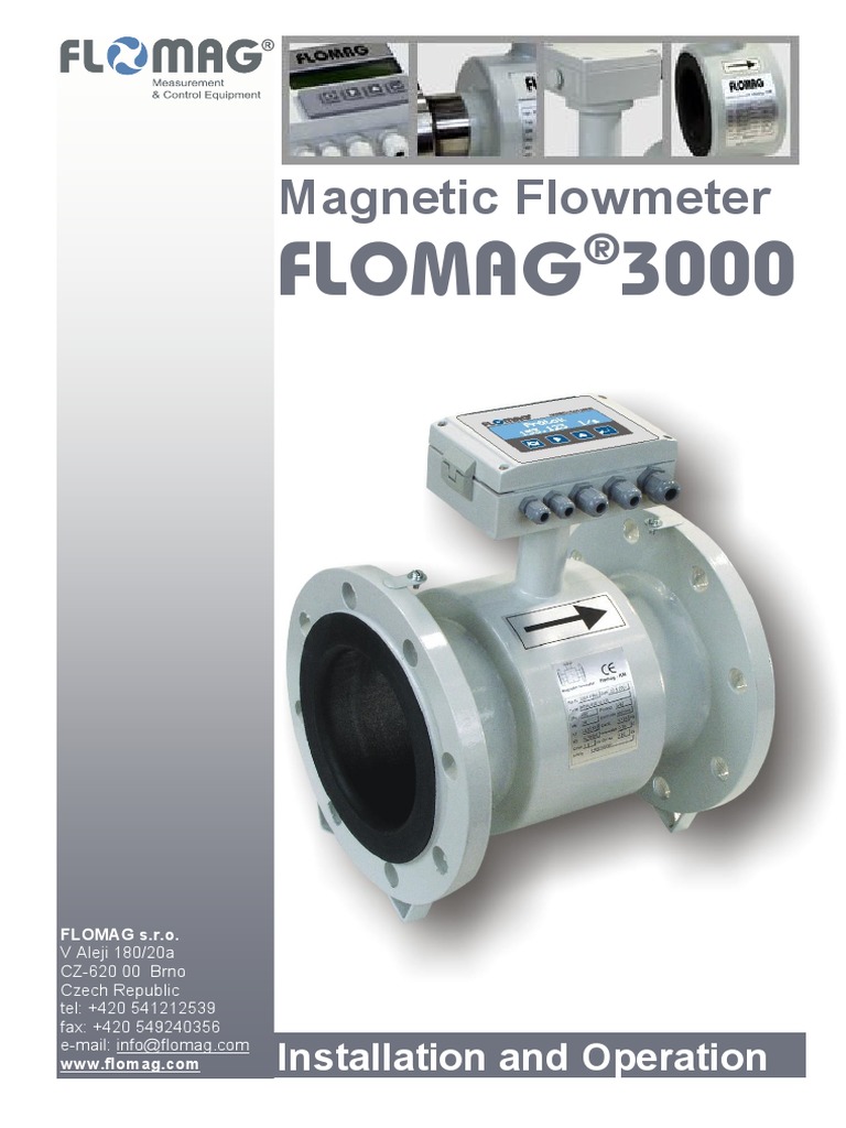 Manual Flomag3000 EN | PDF | Electromagnetic Induction | Flow Measurement