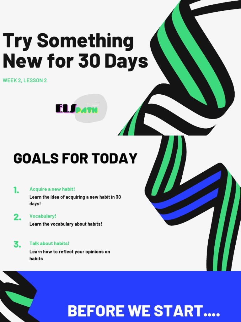 Try Something New For 30 Days | PDF | Nature