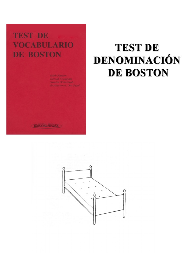 Test de Denominación de Boston | PDF