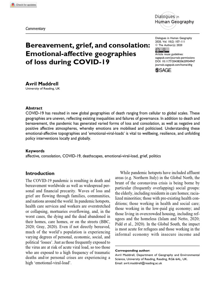 Bereavement Grief and Consolation | PDF | Grief | Wellness