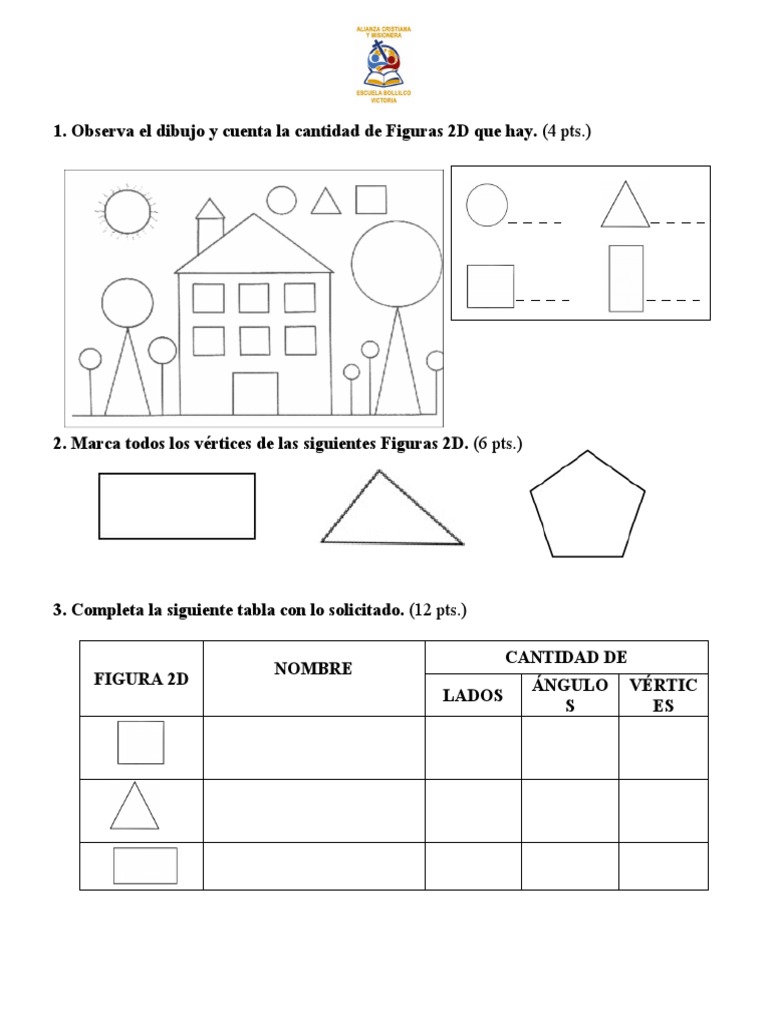 Evaluacion Figuras 2D y 3D | PDF