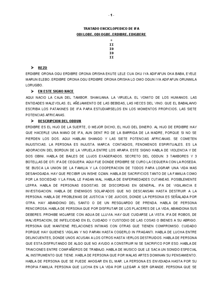 2 Odi Lobe Odi Ogbe Erdibre Edigbere | PDF | Antropología De La ...
